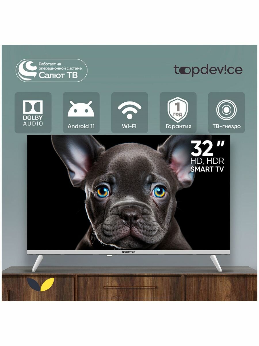 Телевизор Topdevice TDTV32CS08H_WE, белый