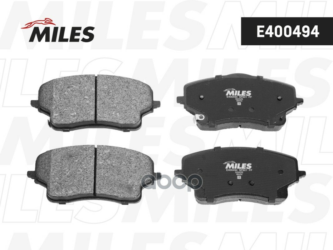 Колодки тормозные (Смесь Low-Metallic) GEELY MONJARO (KX11) - передние E400494 Miles арт. E400494