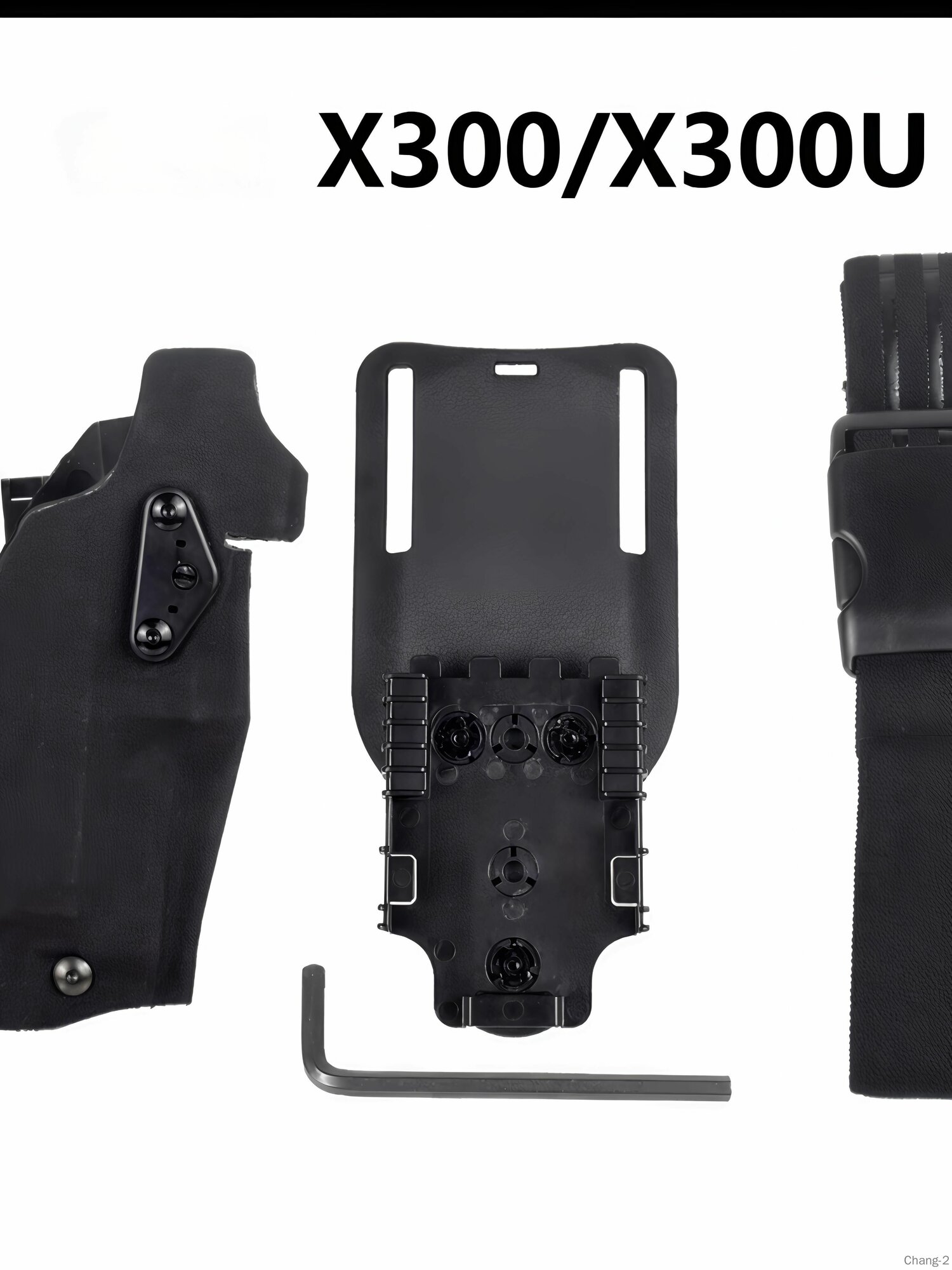 Тактическая кобура 6354DO Быстросъемная подходит для Glock 17/19 с Тип светильника X300/X300U GB-74LL