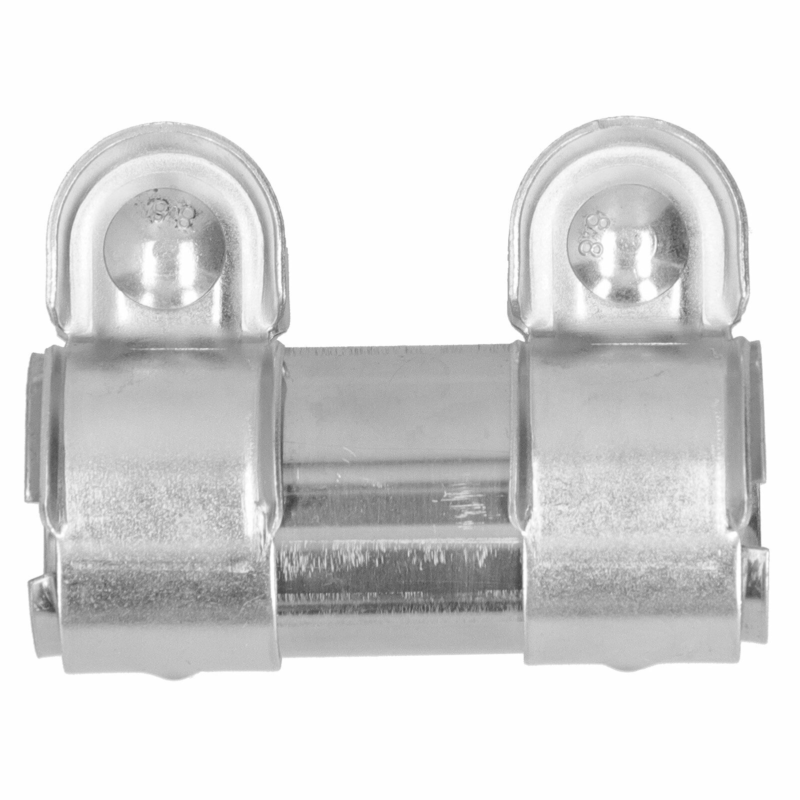 Стыковое соединение выхлопной трубы из нержавеющей стали 1,4 дюйма, двойной зажим, длина 3,7 дюйма, прочное, устойчивое к коррозии