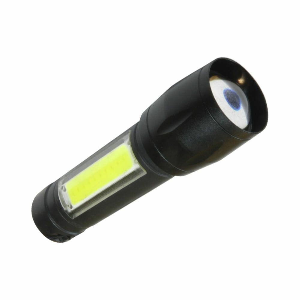 Фонарь аккумуляторный XPE 3Вт + COB 3Вт литиевый аккум. 600мА. ч Micro USB шнур космос KocAc1011Lith