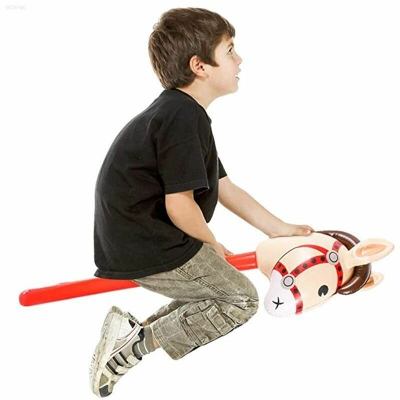 Надувные головы лошадей на палке ковбойский PVC-шар, обучающая игрушка