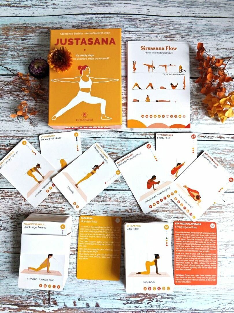 Набор карт Lo Scarabeo "Просто Асана", оракул, для йоги, 110 шт (на английском языке)