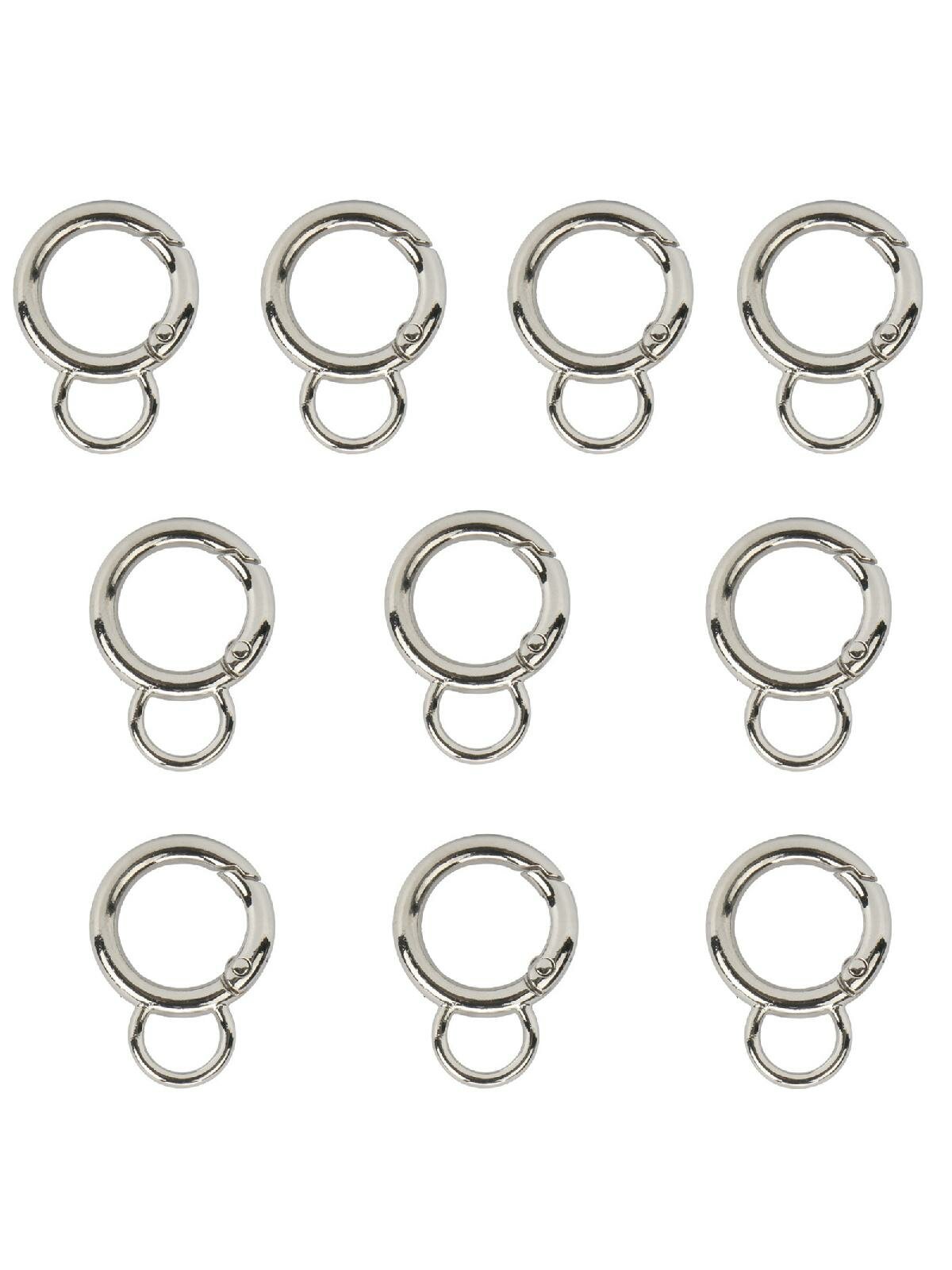 10 шт. Металлический карабин Брелки Пряжка Пружинный зажим для ремешка сумки