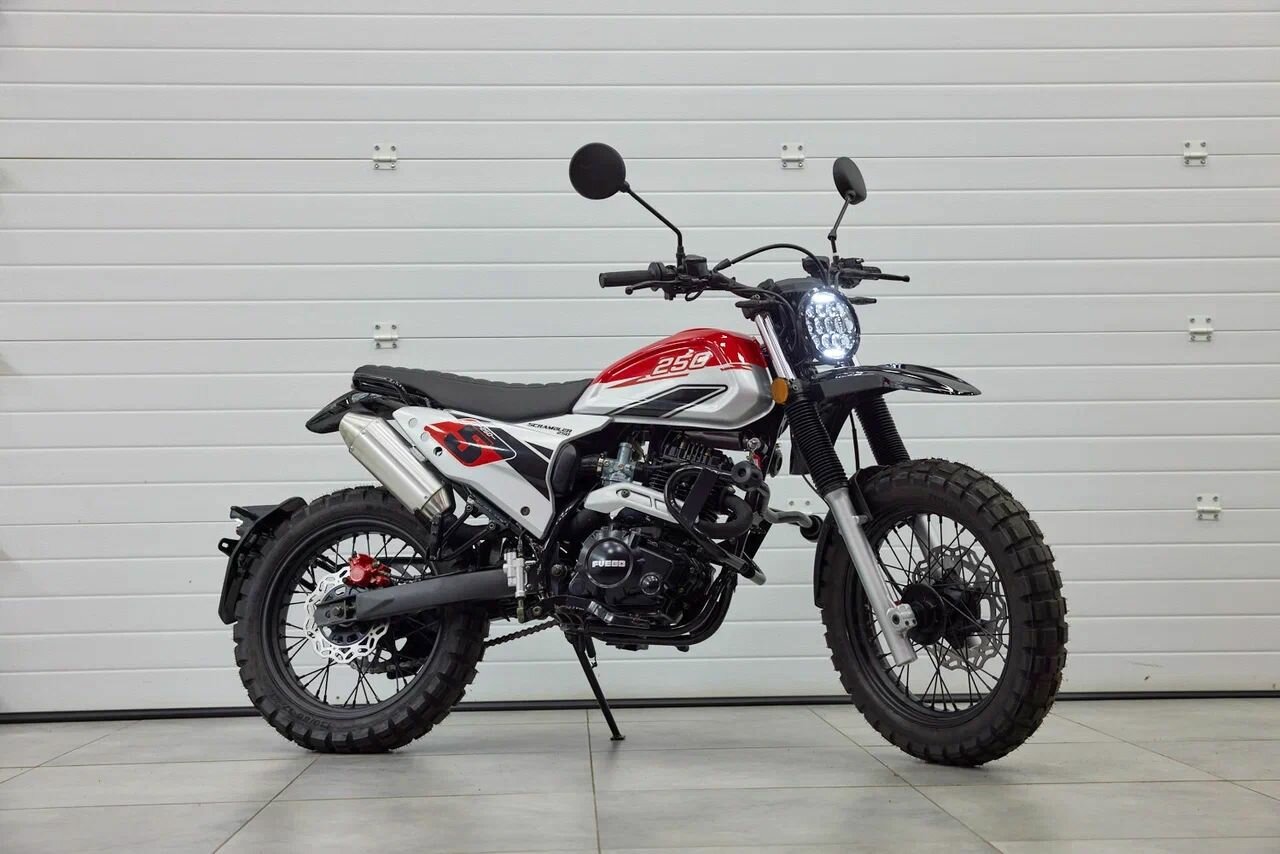 Мотоцикл FUEGO Rambolor250(166FMM)_красный (с ПТС в заводской упаковке)