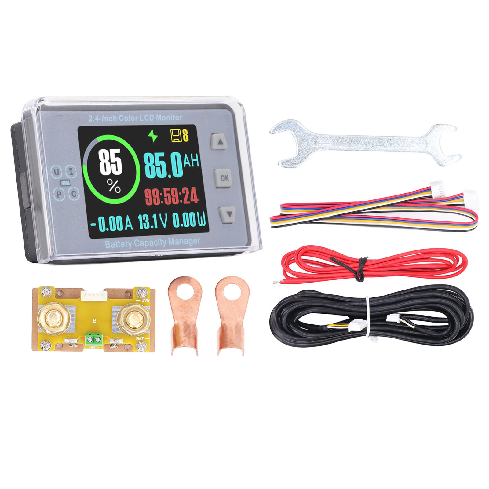 Монитор аккумулятора с шунтом VA9810S Bluetooth, вольтметр, амперметр для электровелосипеда RV 100A