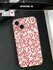 Чехол на Apple iPhone 15 / Айфон 15 с принтом "Легкие бордовые сердечки"