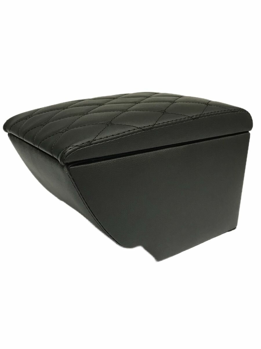 Подлокотник Ford focus II (2005-2011) кожаный (черный, шов ромб) для форд фокус 2