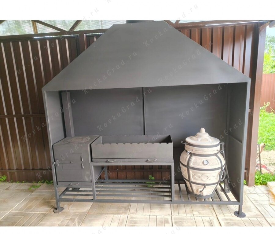 Мангал лофт "Джекпот" с местом под тандыр