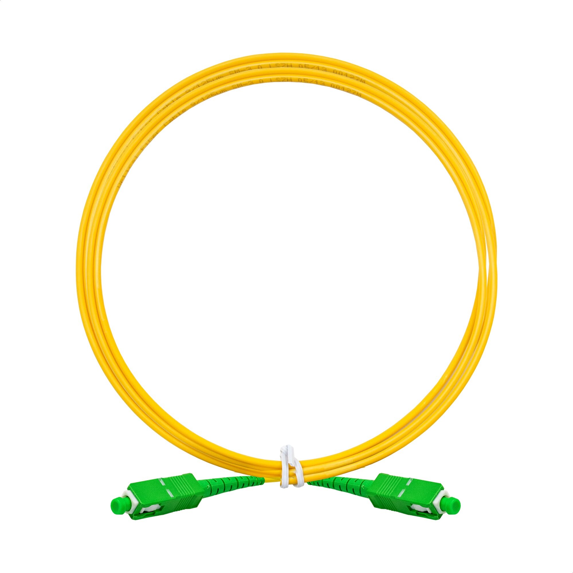 Патч-корд волоконно-оптический ExeGate FC-S-9-SC/APC-SC/APC-3M-LSZH (Шнур во SM 9/125 (OS2/G.652. D), SC/APC-SC/APC, Simplex, LSZH, 3 м) EX297903RUS