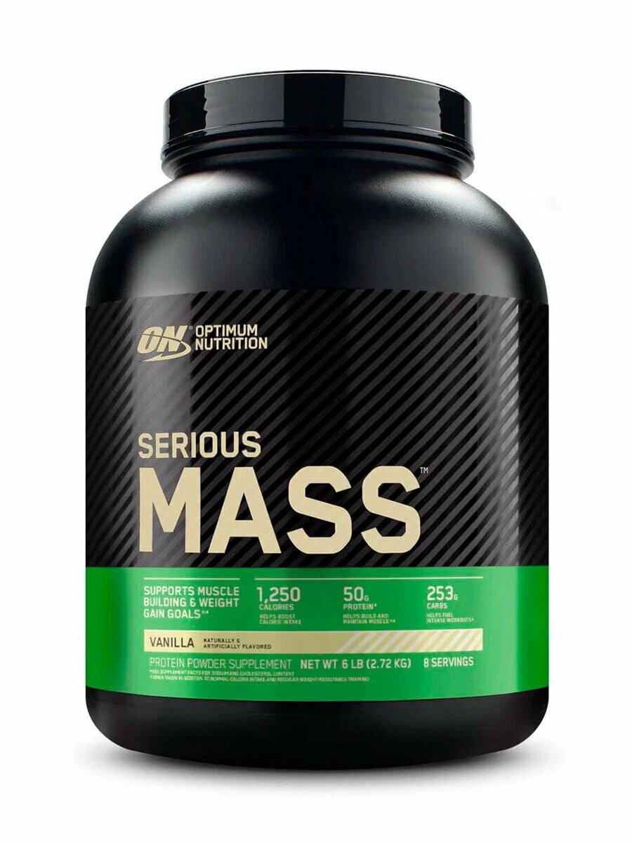 Гейнер Optimum Nutrition Serious Mass (2.72 кг) ваниль