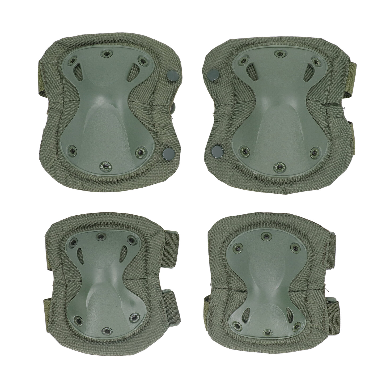 Adults Knee Pads Elbow Breathable Adjustable for Men Women Outdoor Activities Classic Army Green
