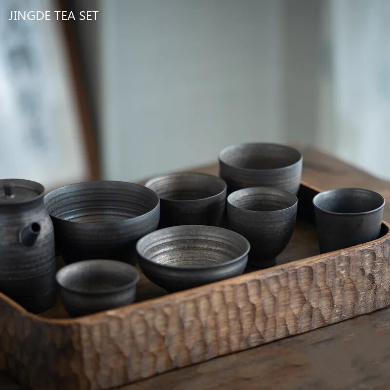 Ретро керамическая чашка JINGDE TEA SET, E, See options chart — фото 1