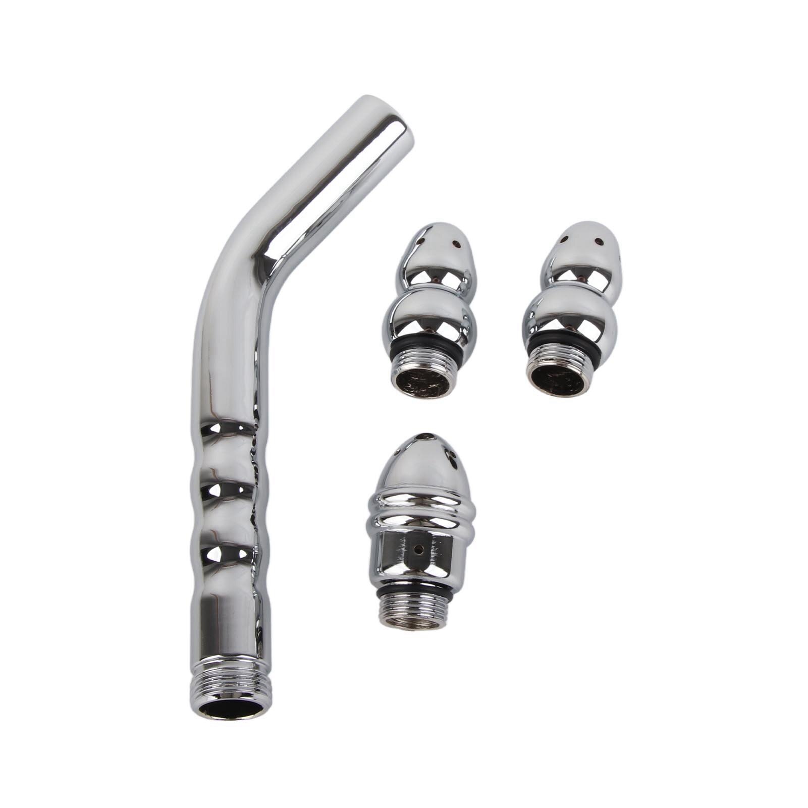 Душевая система клизмы для ванной комнаты, ручная алюминиевая изогнутая клизма для душа, система для душа в толстой кишке, очиститель, набор для клизмы для душа со шлангом