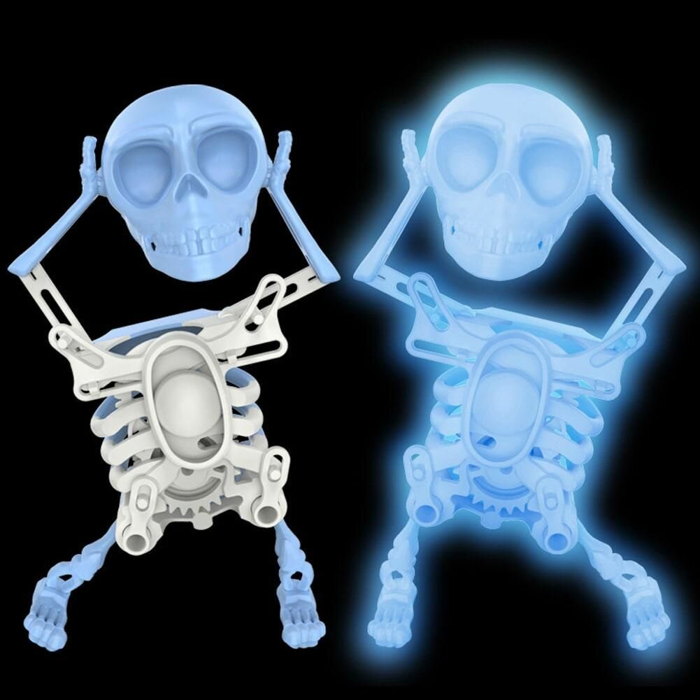 Игрушка "Скелет", танцующий, Фигурка светящаяся 17 см