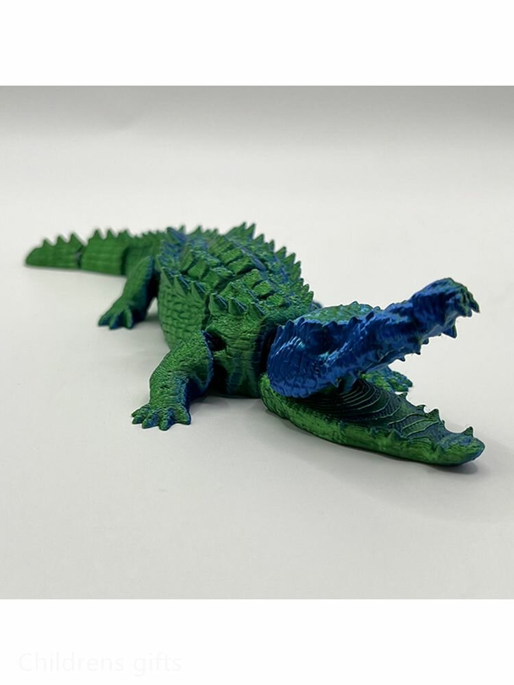 Украшение подарка игрушки-модели ручной работы из крокодиловой кожи с 3d-принтом