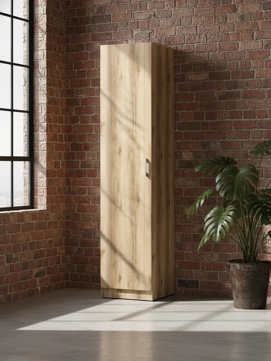 Шкаф пенал FRESTER распашной деревянный на балкон с полками, от производителя