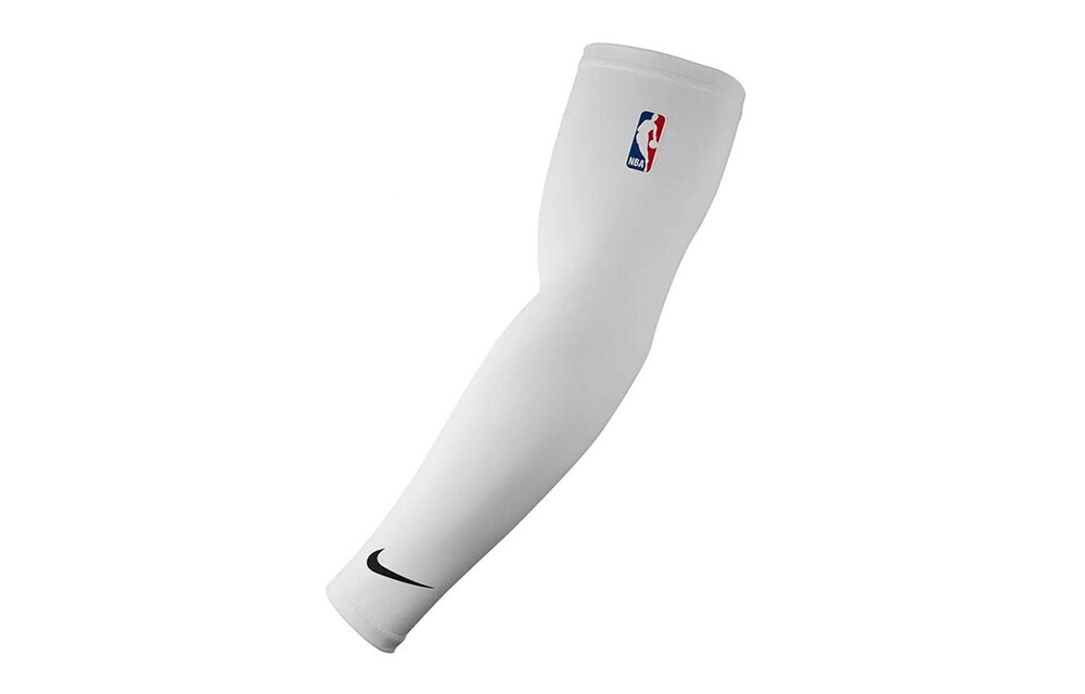 Защитные нарукавники баскетбольные Nike x NBA белые, L EU