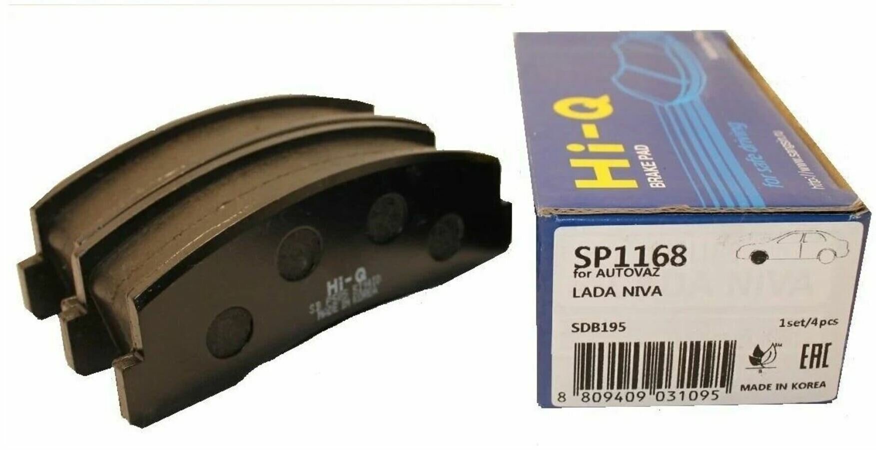 Колодки передние Ваз 2121-23 Нива, Шеви SP1168 Sangsin Hi-Q