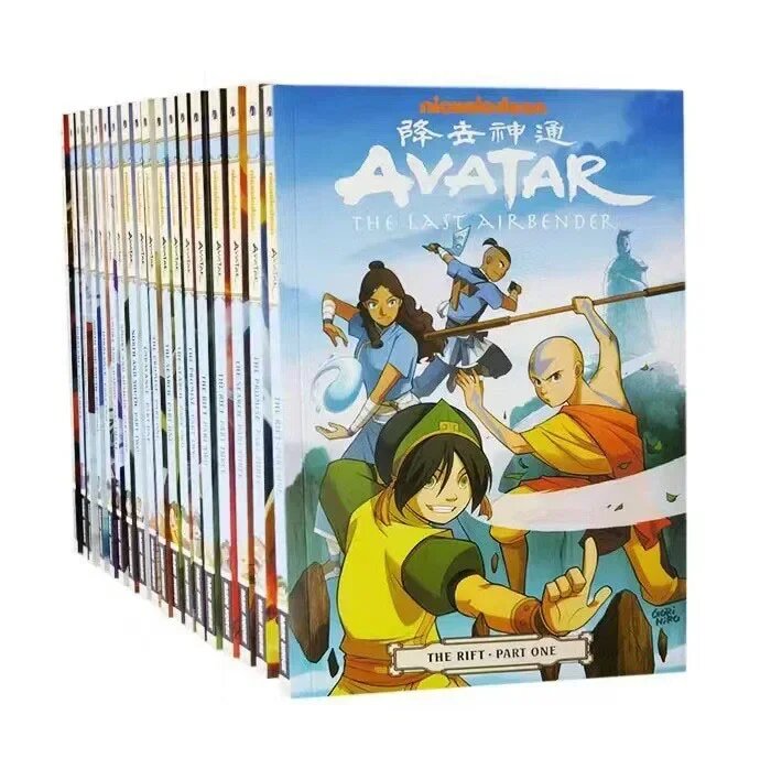 Аватар: Последний маг воздуха, сезоны 1+2, английские комиксы, 18 книг 18 books