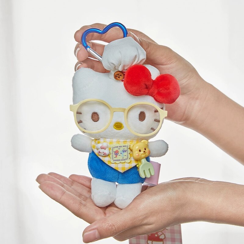 Милый брелок-подвеска Hello Kitty для сумки, рюкзака, плюшевая кукла, маленький брелок для ключей, подарок на день