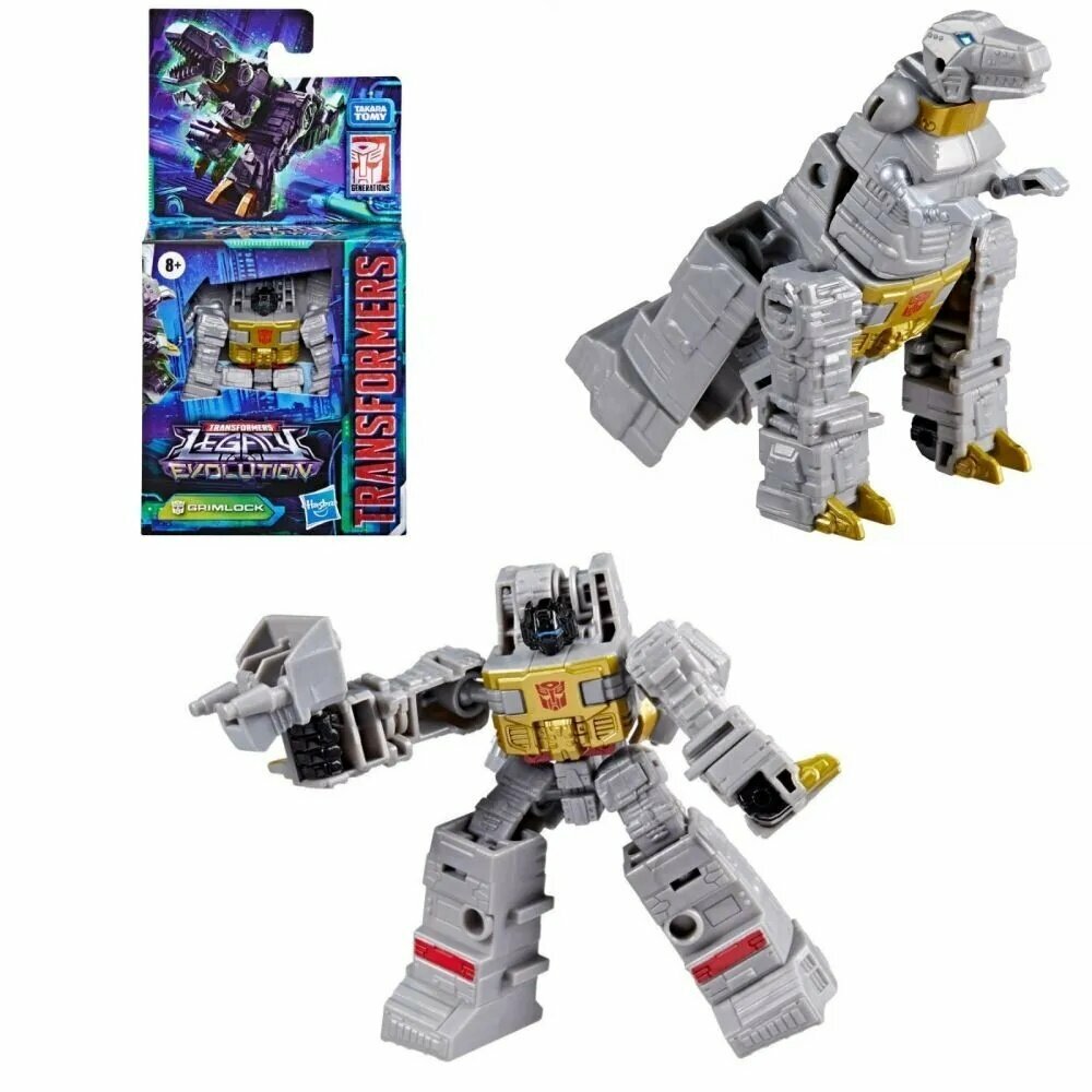 Трансформеры Hasbro Игрушка Legacy Evolution Core Grimlock 3,5 дюйма (9 см) F7173