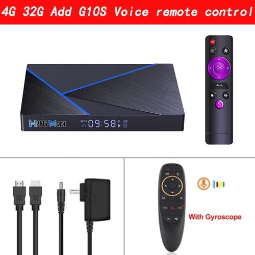 H96 MAX V56 TV Box RK3566 Android 12 1000M LAN 4K 2.4G/5G Dual Wifi 4K 8K BT 3D 8GB 64GB Smart Set Top Box TVBOX 4G 32G