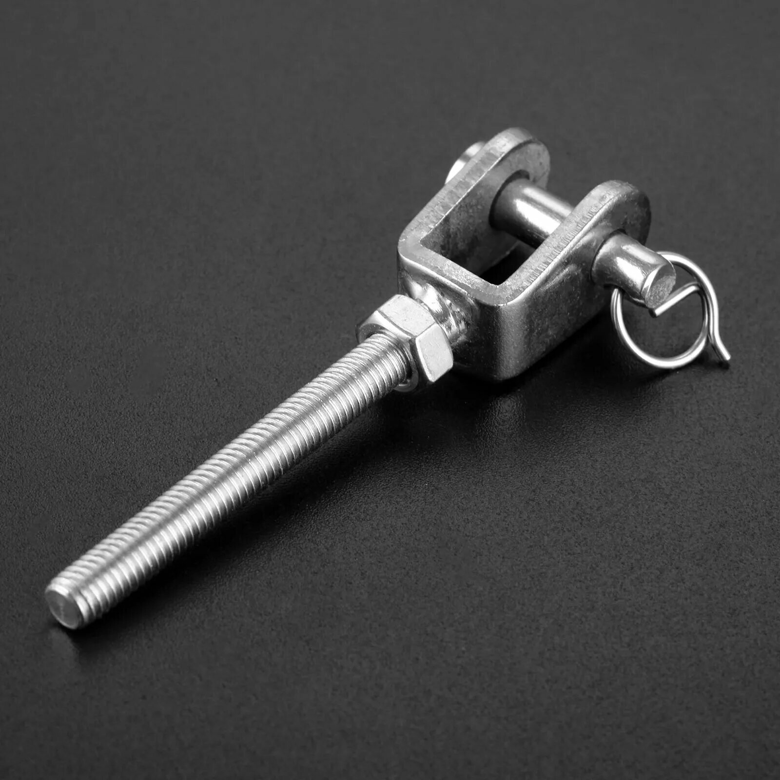 Болт с проушиной из нержавейки 304 M5 M6 серебристый M5