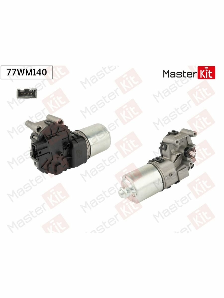 Мотор стеклоочистителя с трапецией для а/м BMW X3 / БМВ Икс 3, MASTERKIT 77WM140