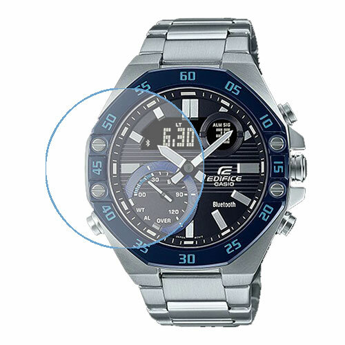 Скрин Мобайл защитный экран для часов Casio ECB-10DB-1B из нано стекло 9H