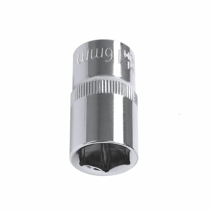 Ударный переходник 1/2 дюйма, метрический ключ с шестигранной головкой, 16mm