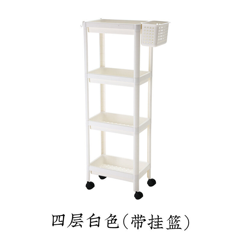 Напольная стойка для хранения, многослойный органайзер, тележка для кухни, спальни, ванной, мобильная стойка для хранения с колесами