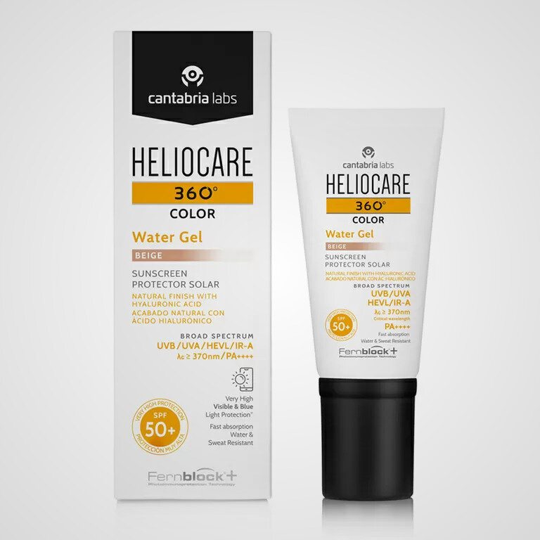 Солнцезащитный увлажняющий гель-флюид SPF 50+ бежевый 50 мл HELIOCARE 360 Water Gel Biege Sunscreen SPF 50+ Гель 50 мл