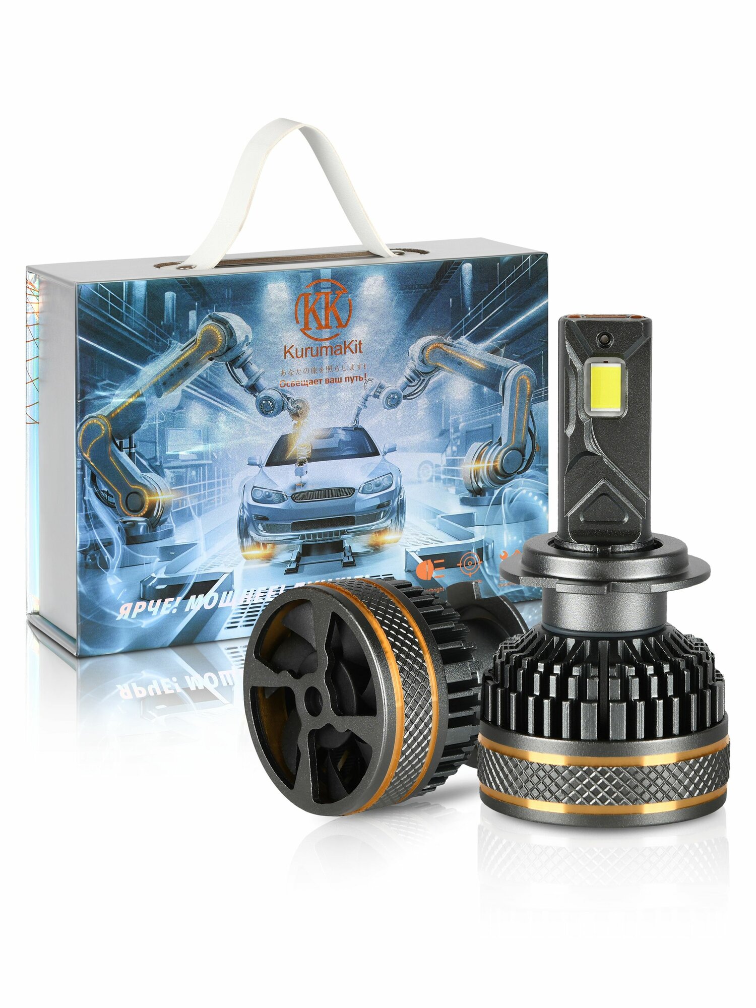 H7 K130 Лампа лед автомобильная для Lada Priora 2171, универсал, для ближнего света c 2007-2013г.