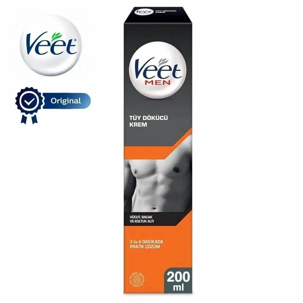 Крем для депиляции Veet Men для мужчин, 200 мл