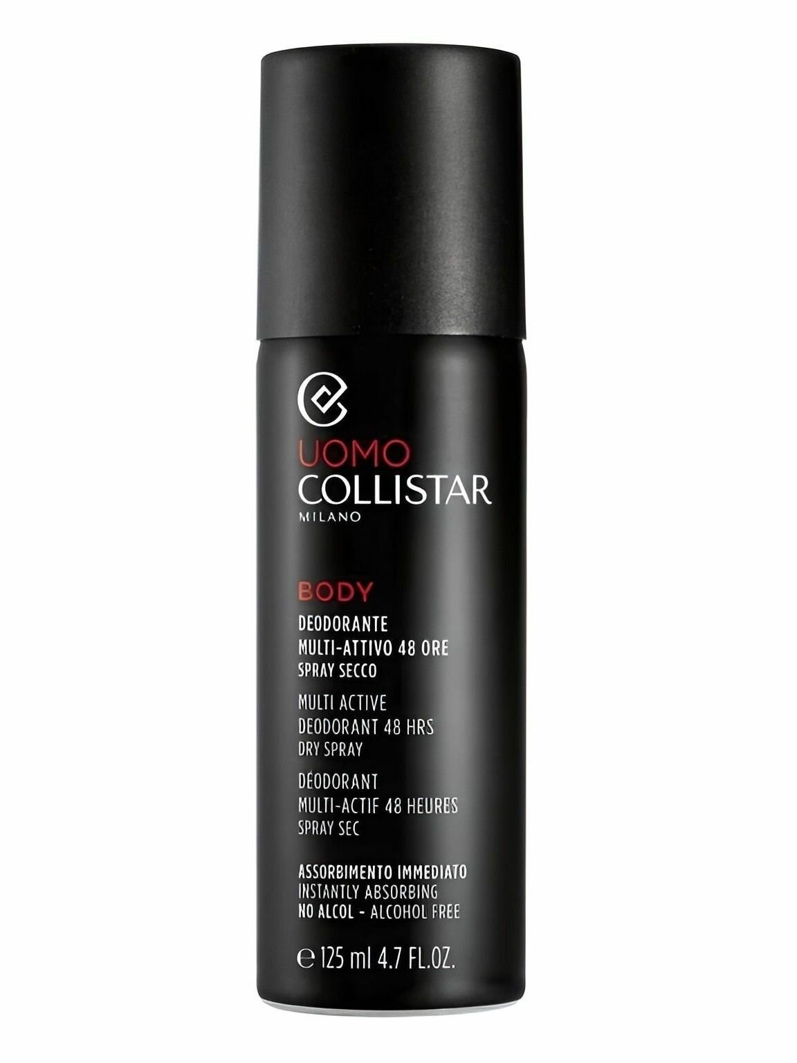 Collistar - Men Multi-Active Deodorant, 48ч, Дезодорант-спрей, 125мл