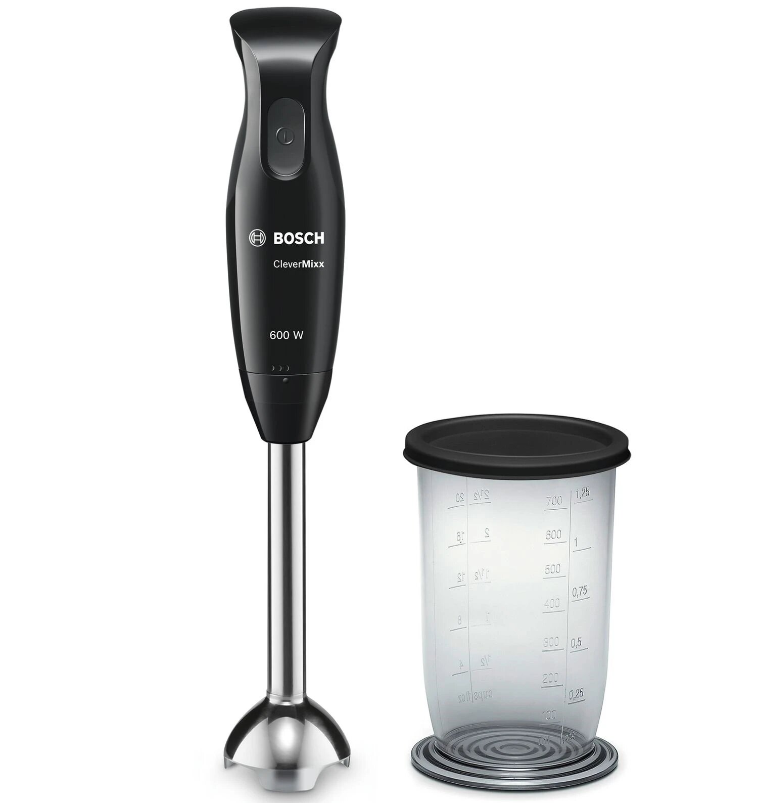 Погружной блендер Bosch MSM2610B, 6 см, мощность 600 Вт, черный