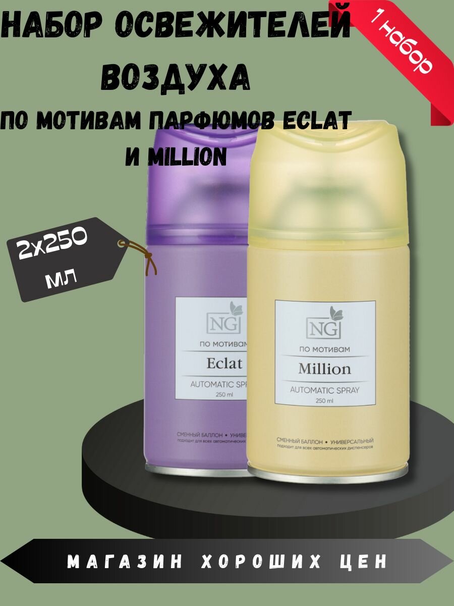 Набор освежителей по мотивам Eclat и Million