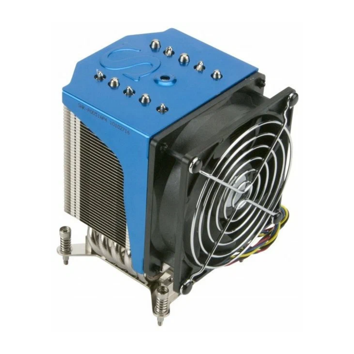 Процессорный кулер Supermicro SNK-P0051AP4 синий, мощность 95Вт, 3800 об/мин, 4-pin коннектор МП, 12 В LGA1200, LGA1151
