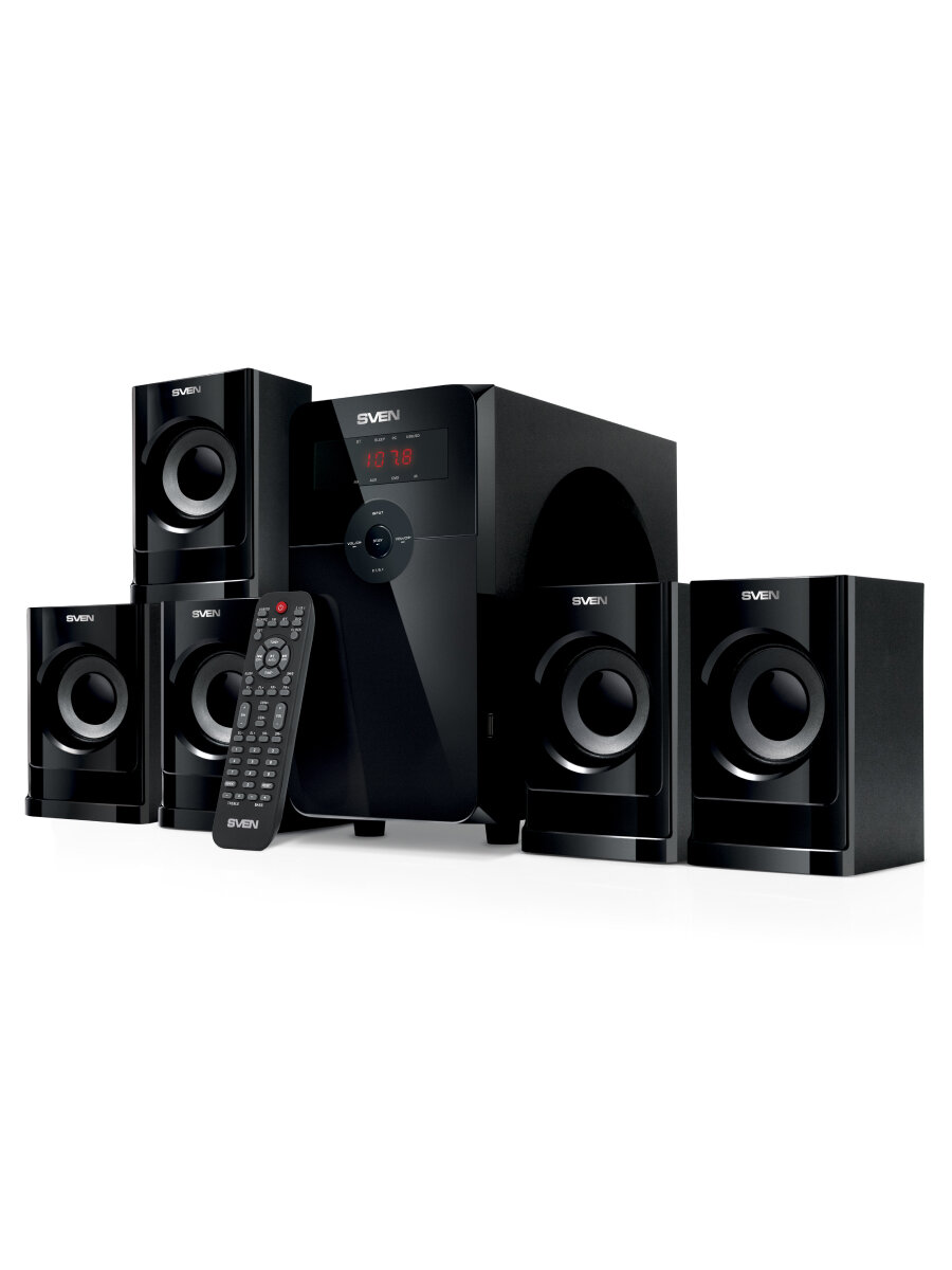Акустическая система 5.1 SVEN HT-201 black (80Вт, питание от сети) (SV-015770)