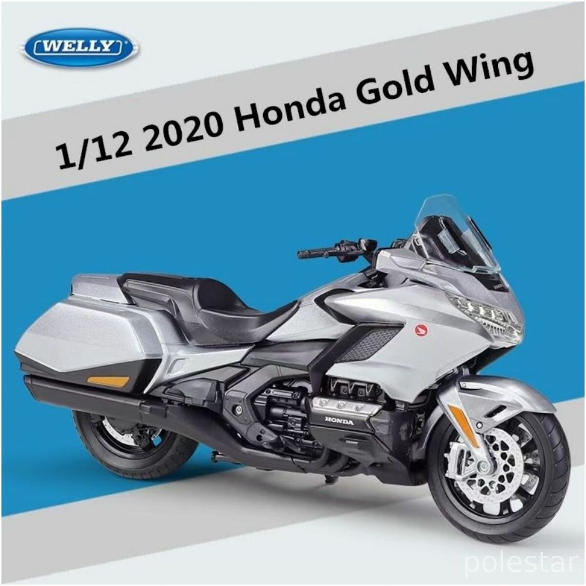 Welly 1:12 HONDA Gold Wing 2020 Модель Мотоцикла Из Сплава