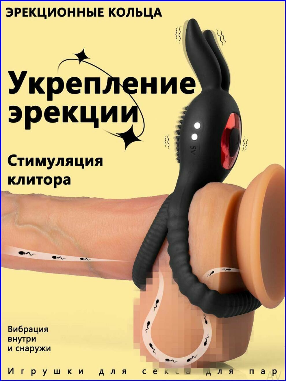 Премиум виброкольцо для стимуляции клитора и усиления мужской эрекции, интимный аксессуар для взрослых