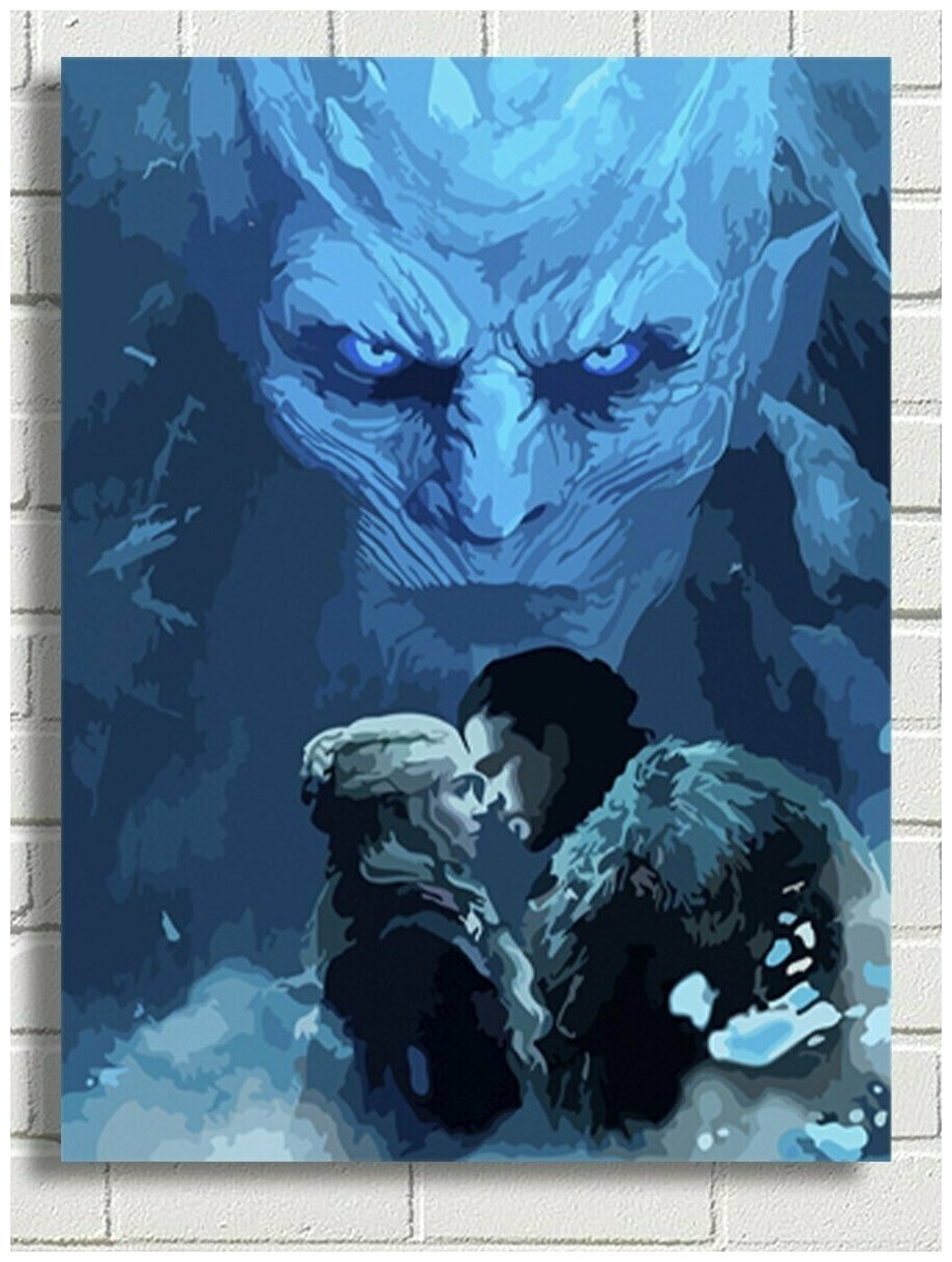 Картина по номерам Сериал Игра престолов (Зима близко, Джон Сноу) - 7192 В 30x40