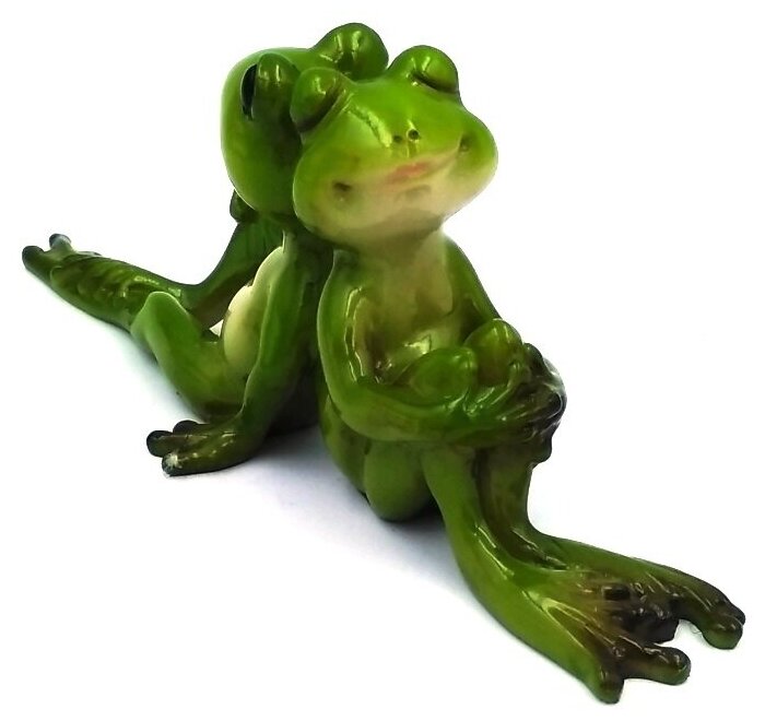 Статуэтка фигурка Лягушка Пара 18см полимер для интерьера, сувениры и подарки, декор для дома, фигурки коллекционные