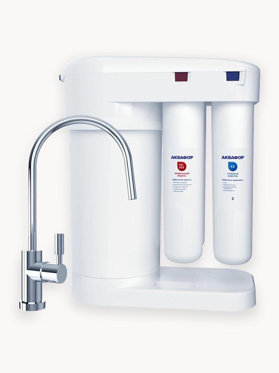Фильтр для воды под мойку система обратного осмоса Аквафор Морион DWM-101SN (автомат питьевой воды с минерализатором)