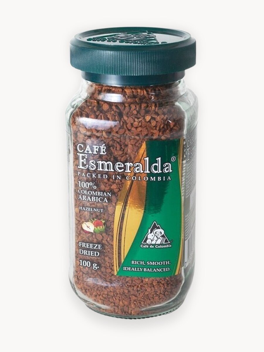 Кофе растворимый Cafe Esmeralda Лесной орех в стеклянной банке 100 гр.