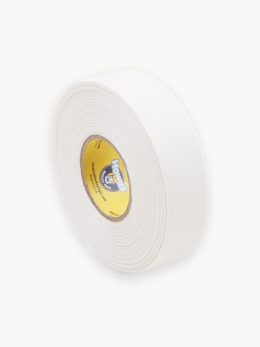 Лента хоккейная Howies, белая, полиэстер/хлопок, 25 мм х 22 м