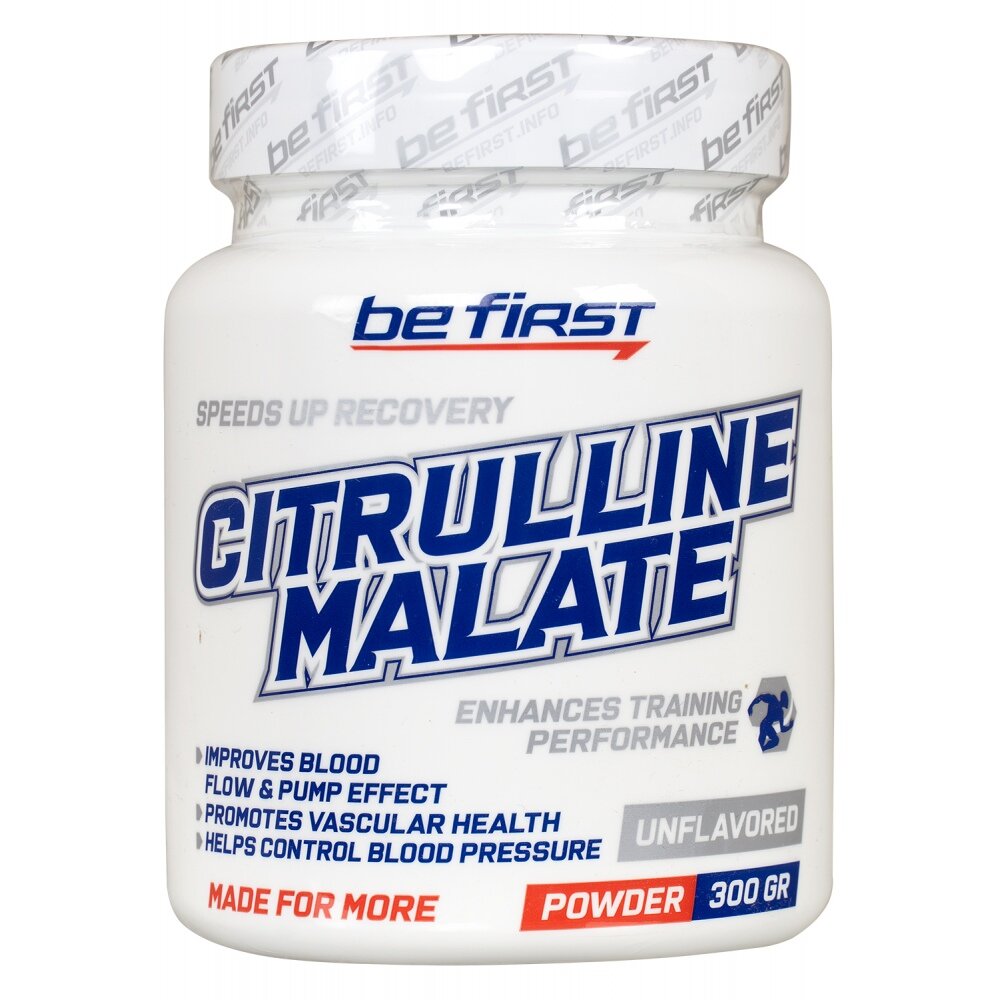 Be First Citrulline Malate, 300 г, Вкус Unflavored / Без вкусовых добавок