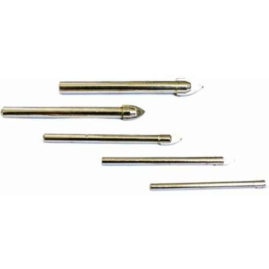 Набор сверл Rock Force по стеклу и плитке, 5 предметов