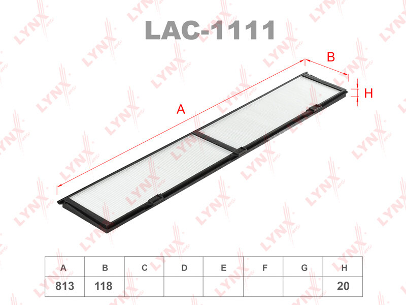 LYNXauto Фильтр салонный BMW 1(E81/E87) 03-12 / 3(E90) 05> / X1(E84) 09>